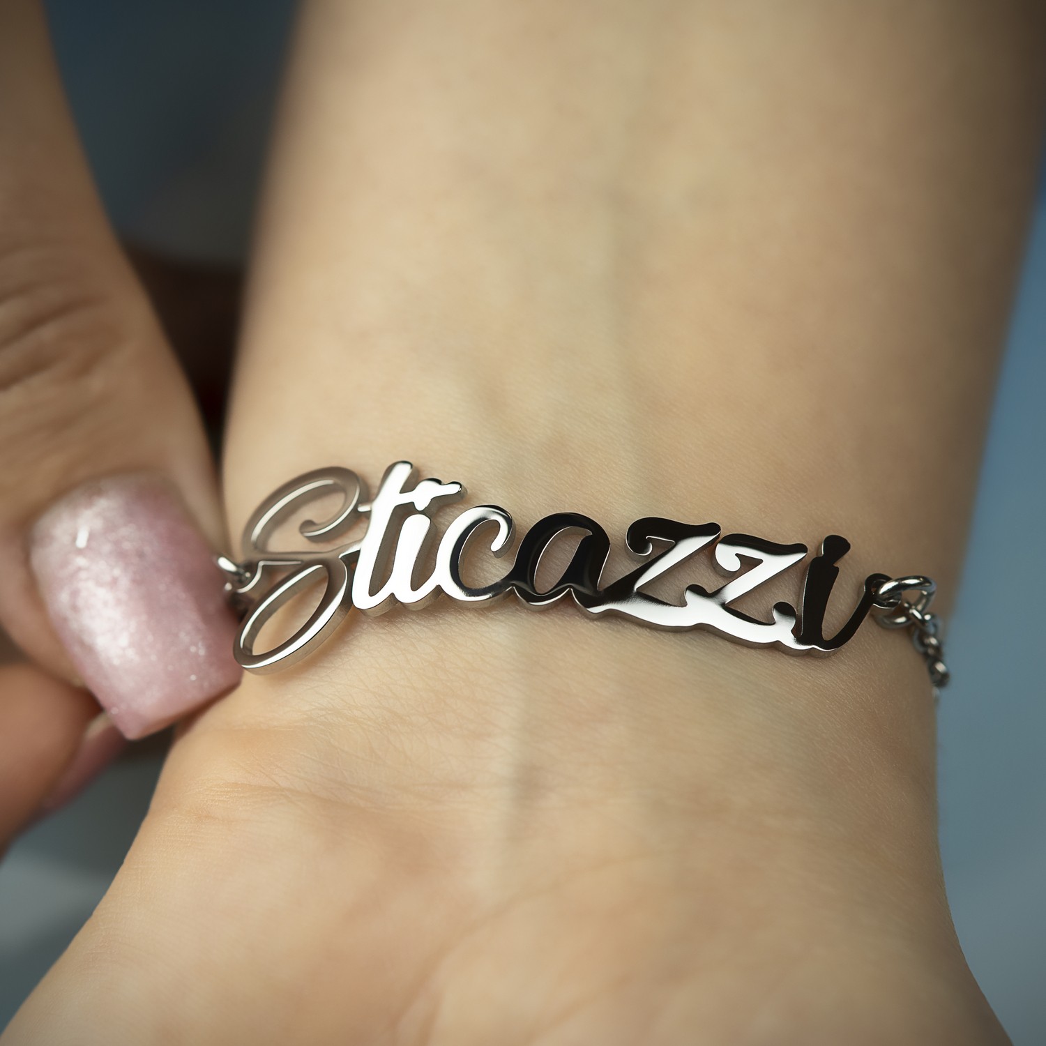 Bracciale "sticazzi" donna in acciaio inox